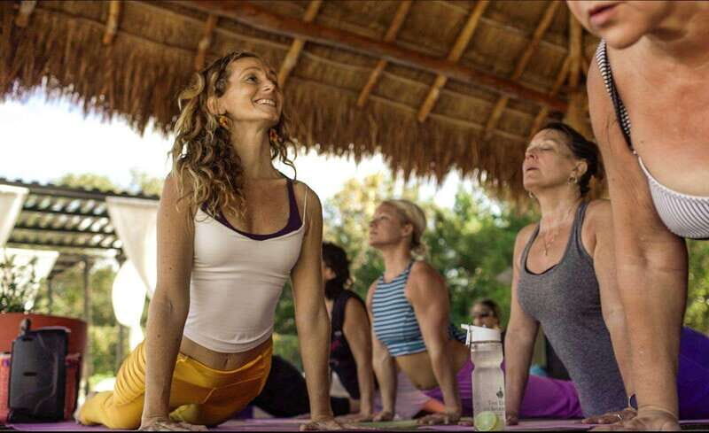 1 day of yoga with bike tour to the Cozumel cenote - Cycling to the Cenote and Caves
