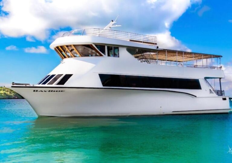 100ft 200 passenger 3 story mega yacht w open bar at Bayside - Itinerary and Stops