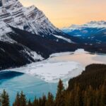 Abraham ice bubble lake/Sunwapta Falls Peyto Lake Bow Lake - Discovering Alberta’s Frozen Wonders