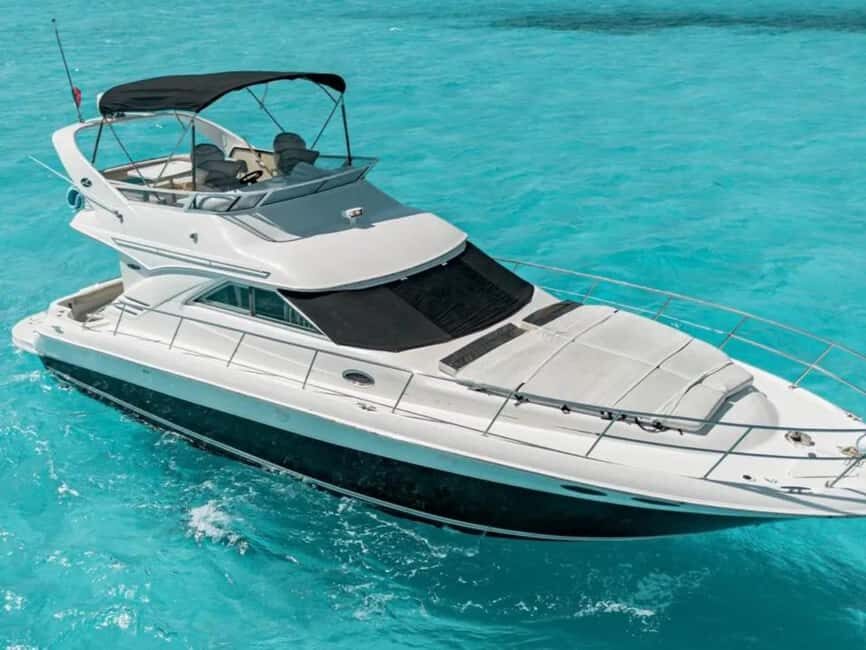 Cancún: Sea Ray F43 yacht rental to Isla Mujeres - The Itinerary Breakdown