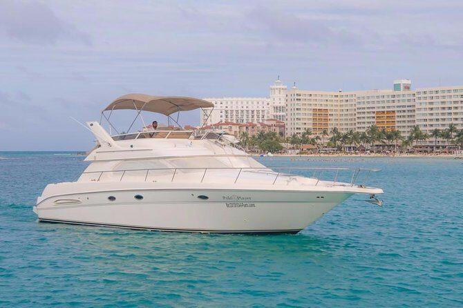 Cancun Yacht Tour - SEARAY YACHT 46 FT GREAT FOR SUNSET 15 PEOPLE MAX 25P9 - The Scenic Highlights: Stops and Destinations