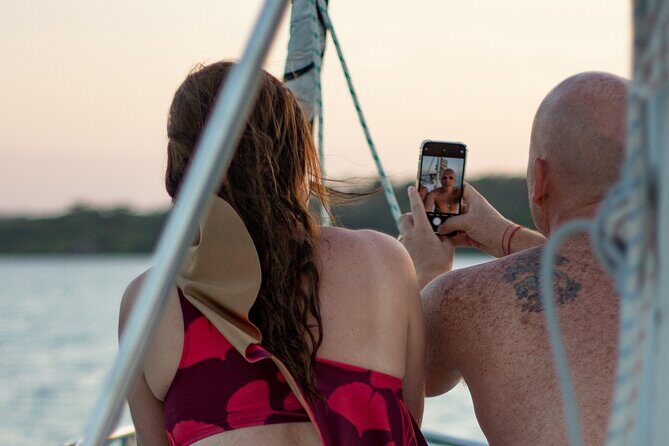 Catamaran Adventure: Sailing and Swimming in the Bacalar Lagoon - A Balancing View: Who Should Sign Up?