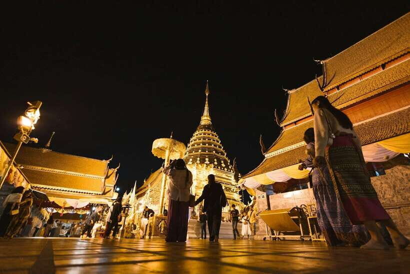 Chiang Mai: Doi Suthep & Wat Umong OR Wat Pha Lat Night Tour - The Experience: Journey Through Tranquility and Spectacle