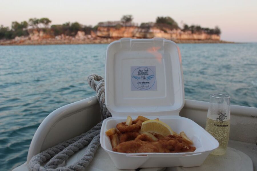 Darwin: Sunset Harbour Cruise with Fish and Chips Dinner