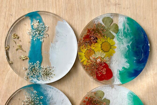 Epoxy Resin Art and Craft Coaster Set Experience - The Itinerary in Detail