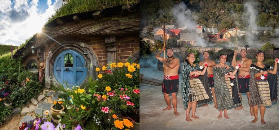 Ex Auckland: Hobbiton & Rotorua Mori Village w Hangi Lunch - Transportation and Group Size