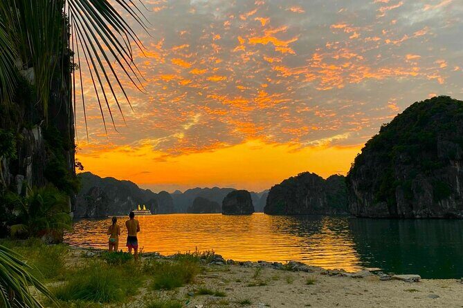 From Cat Ba: Sunset, Magical Bioluminescence Plankton Night Kayak - The Beach BBQ and Relaxed Atmosphere