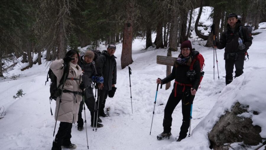 From Denver: Snowshoeing in Rocky Mountains - The Trail: Alpine Lakes or Historic Ranch