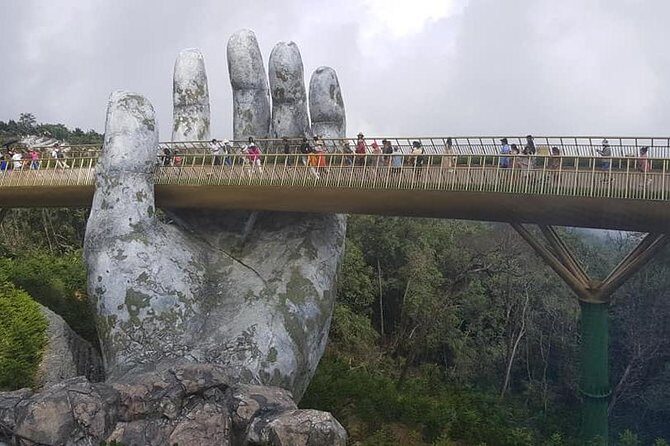 GOLDEN BRIDGE BA NA HILLS & MARBLE MOUNTAIN -Private Guided Tour - Golden Bridge: A Photo Legend