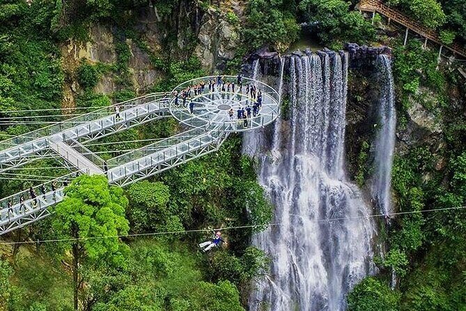 Gulong Gorge Skywalk Glass Bridge and Waterfall View Private Tour - The Full Range of Stop Options