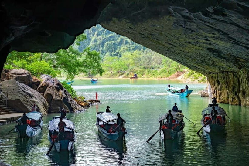 Half-Day Phong Nha Cave Adventure by Dragon Boat - The Boat Ride and Cave Entrance
