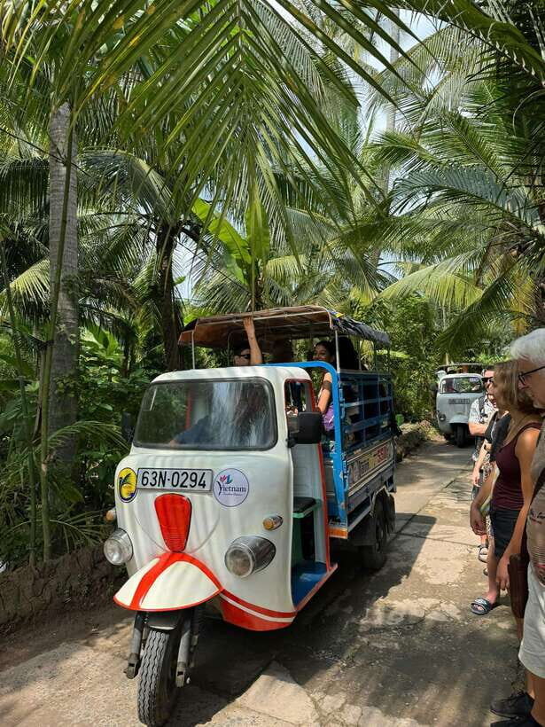 HCM:Mekong Delta 4 Islands Boat Tuk Tuk Try KhotCake Cooking - Village Life and Local Crafts