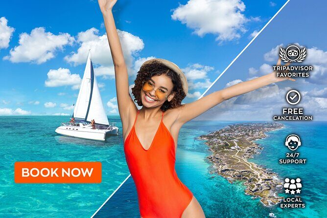 Isla Mujeres VIP Premium Catamaran Transport & Dock fee Included - Detailed Breakdown of the Itinerary