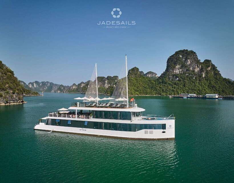 Jade Sails: The most luxurious day cruise explore Lan Ha Bay - Authentic local flavor: floating houses
