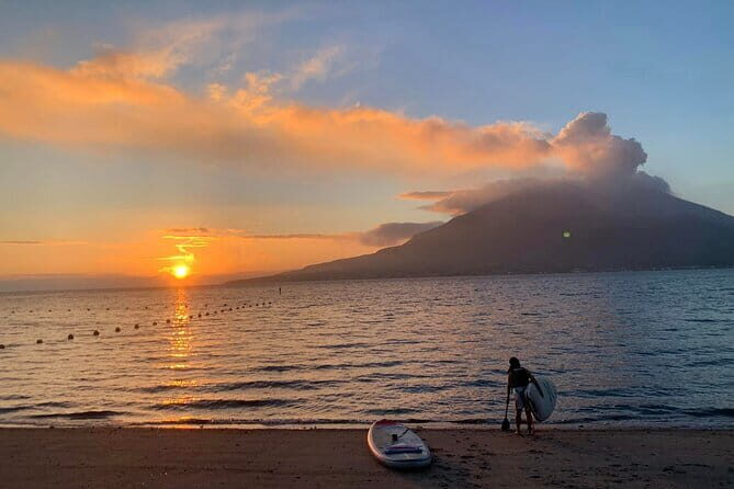 Kagoshima Volcano Sunrise SUP Activity Inc. Breakfast & Transport - The Rush of Sunrise Views