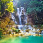Kuangsi waterfall with sunset view Mekong cruiser Pakou Cave - The Value of This Tour