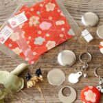 Make unique items with Kimono fabric Kimono fabric badge + Kimono fabric keyring - Why This Craft Matters