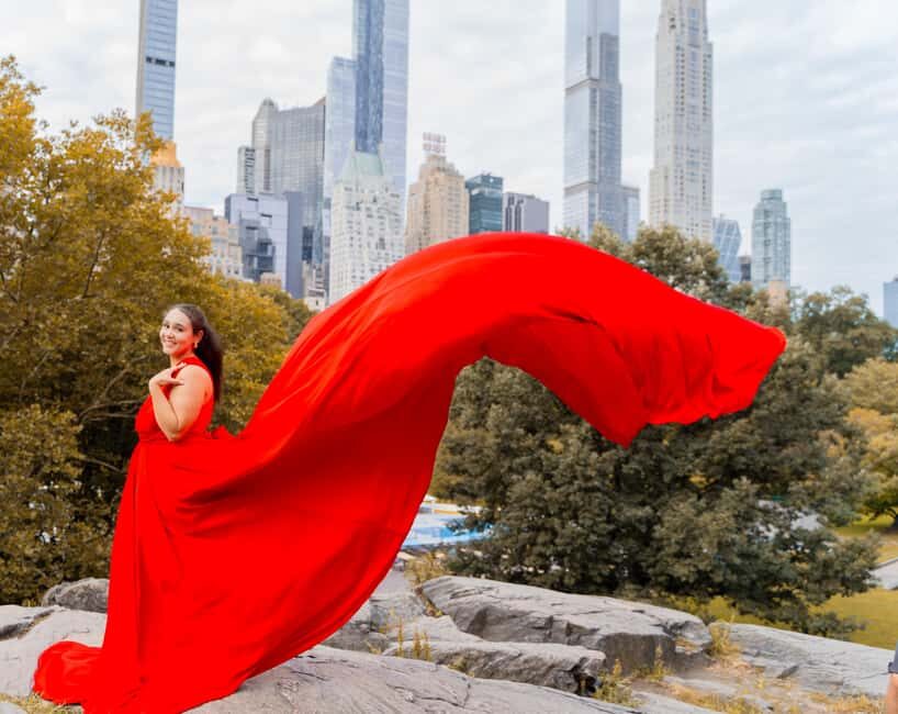 NYC: Flying dress photoshoot Dumbo or Central Park jonadress - The Experience Itself: What to Expect