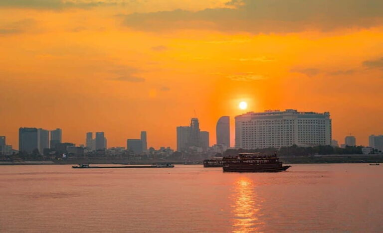 Phnom Penh Sunset Cruise & Evening City Tour Vespa Adventure - Key Points