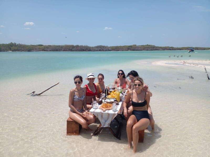 PICNIC ON A SANDBANK + KAYAK ADVENTURE FROM SISAL PUERTO - Kayaking and Exploring the Mangroves
