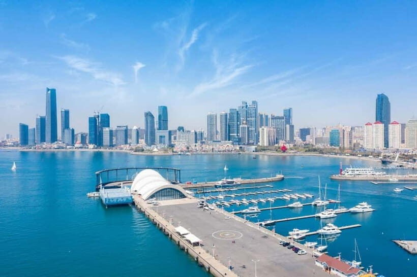 Qingdao + Weihai Day Tour with Buffet - The Crowning Moment: Fireworks and Sea Views at Dongpu Bay