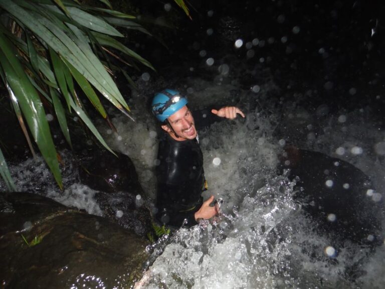 Raglan: Sunset Canyoning Tour and Glowworm Experience - The Duration and Group Size