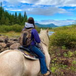 Romantic horseback riding at sunset : La Crépuscule - The Experience Itself: A Guided Sunset Ride with Tastes
