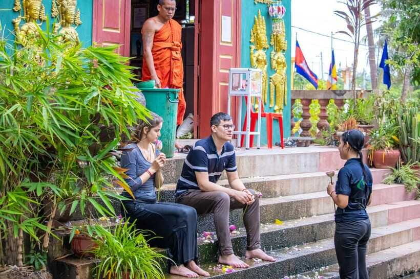 Siem Reap: Khmer Water Blessing by Monk and Lotus Farm Visit - The Water Blessing at the Pagoda