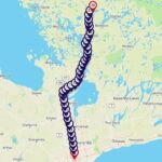Smartphone Audio Driving Tour between Huntsville & Toronto - Detailed Breakdown of the Itinerary