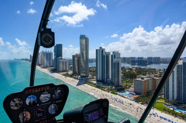Sunset Helicopter Tour: Fort Lauderdale-Miami Beach - Passing Hollywood, Dania Beach, and Sunny Isles