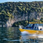 Taupo: Lake Taupo Western Bays Catamaran Tour with Bush Walk - The Secluded Beach and Bush Walk