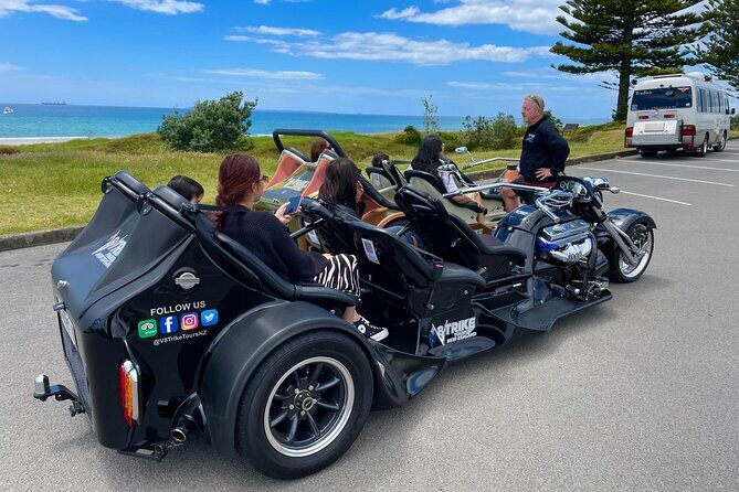TAURANGA SHORE EXCURSION: Epic 25 min V8 Trike tour of Mt Maunganui & Tauranga - What to Expect During the Ride