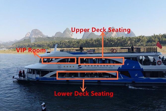 1-Day Relaxing Li River Cruise with the 4 Star Luxury boat Upper Deck Seating - Landmarks and Cultural Highlights