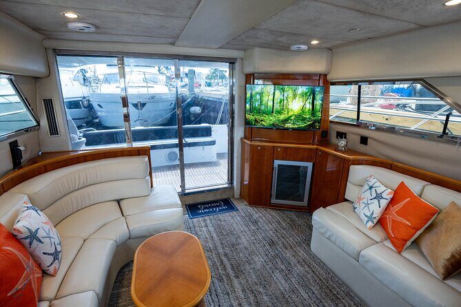 60ft 1 Hour FREE | Miami Yacht Rental | 3 to 6 Hours | 13 People - What’s Included and What to Expect
