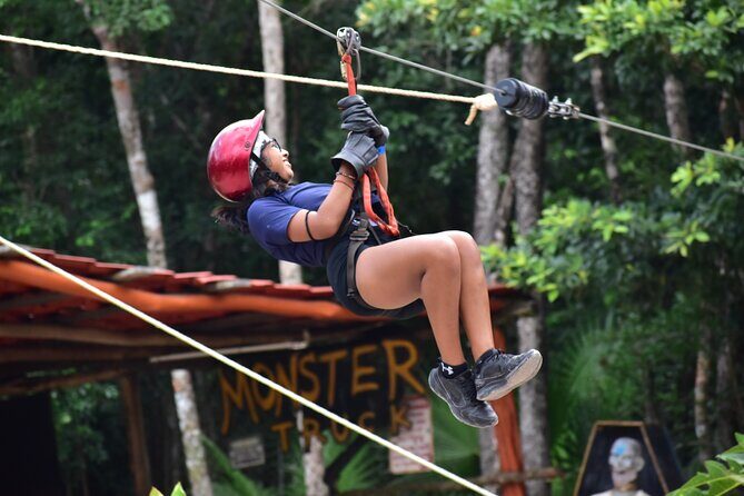 Adrenaline Combo 3 in 1 - ATV'S, (Shared), Ziplines & Cenote from Cancún - An Overview of the Adventure