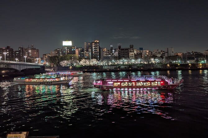 Asakusa: Night viewing of cherry blossom - Scenic Stroll: Sumida River Walk