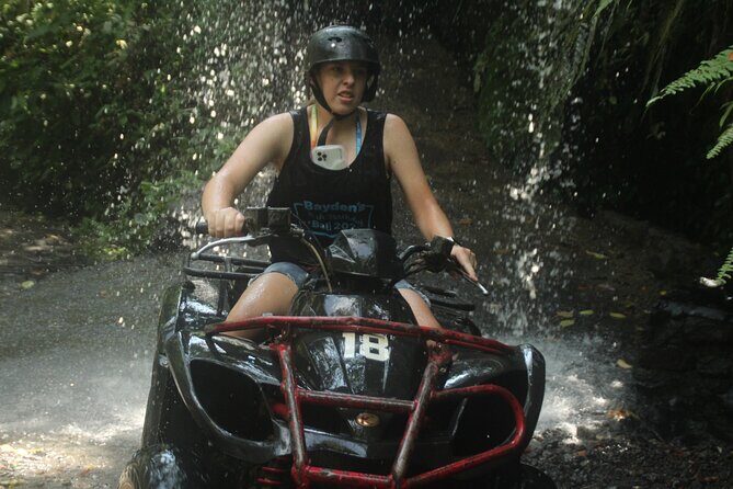 ATV Quad Bike Through Tunnel and Waterfall - The Midday Reward: Indonesian Lunch