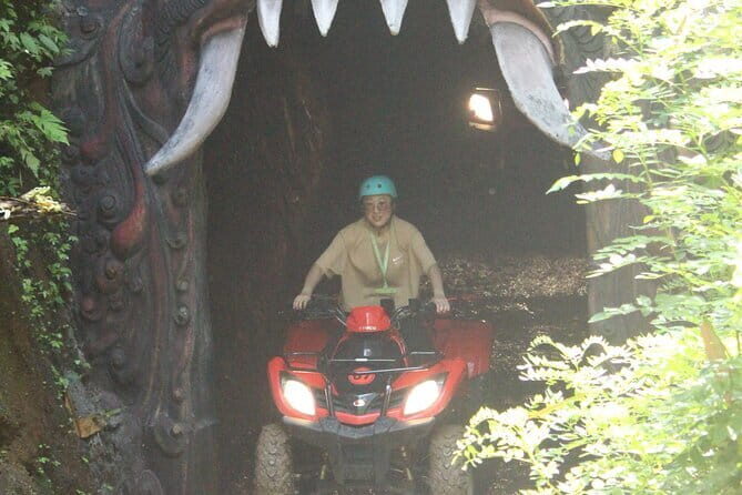 Bali ATV Quad Bike with Waterfalls, Tunnel & Gorilla Statue Track - The Lunch Break and End of Tour