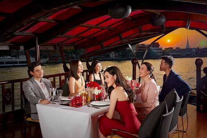 Bangkok Manohra Cruise Sunset Dining on Chao Phraya River - The Itinerary in Detail
