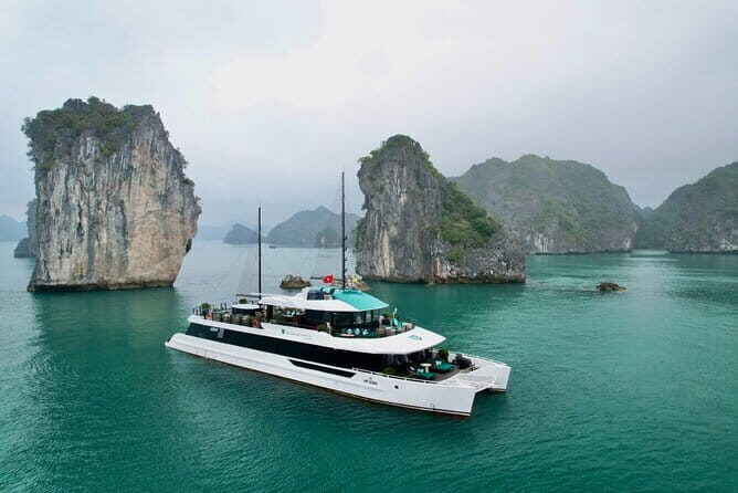 Best Selling Catamaran Cruise Premium Day Trip Explore Halong Bay - The Scenic Drive and Arrival at Halong Harbour