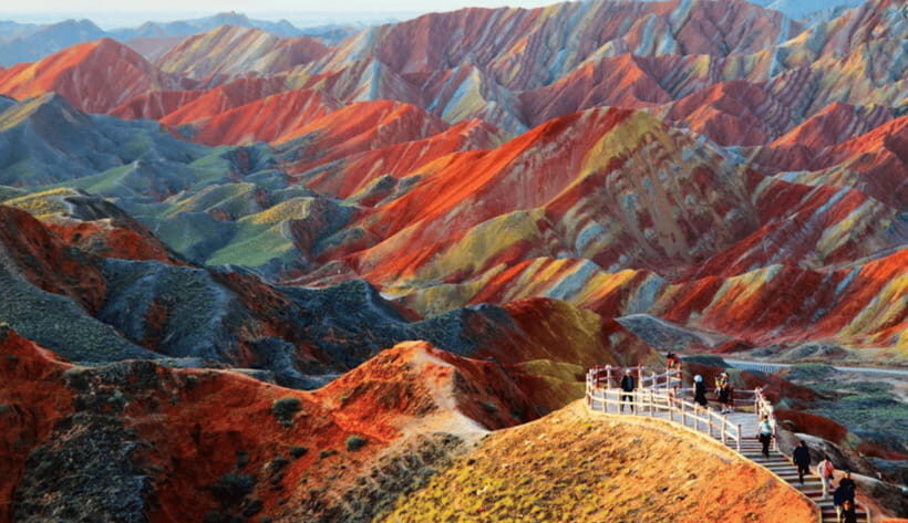 By bullet train from Lanzhou to Zhangye rainbow Mountain - The Itinerary in Detail