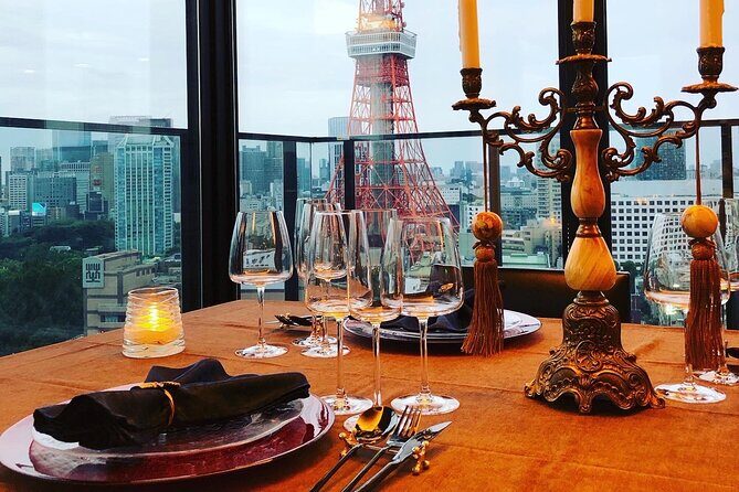 Chef's Table with Private view of Tokyo Tower - An Authentic Dining Experience with a View