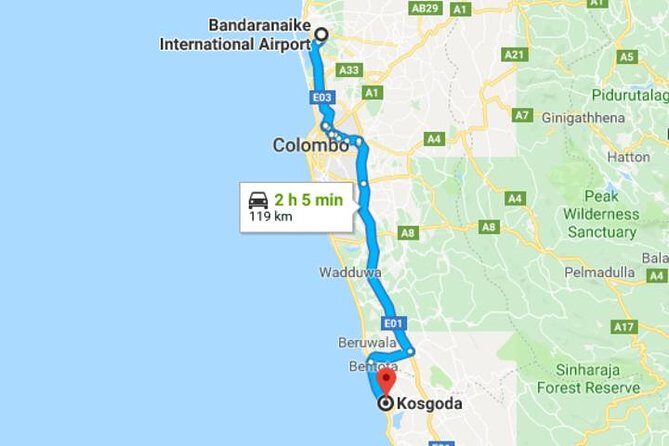 Colombo Airport (CMB-BIA) Taxi Transfer to Kosgoda Hotels - What Does the Price Cover? A Fair Value