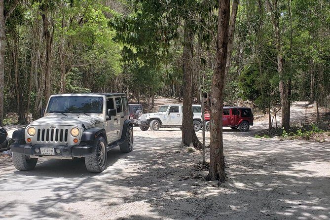 Cozumel Jeep Adventure to Jade Caverns with Lunch and Snorkel - Virgin Beaches: Playa Chen Rio