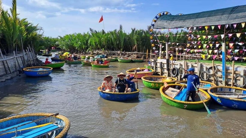 Da Nang: Marble Mountain, Basket Boat & Lantern Festival - Exploring the Coconut Forest in Cam Thanh