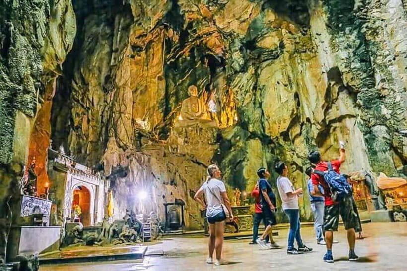 Da Nang: Marble Mountain, Monkey Mountain & Am Phu Cave Tour - Exploring the Itinerary in Detail
