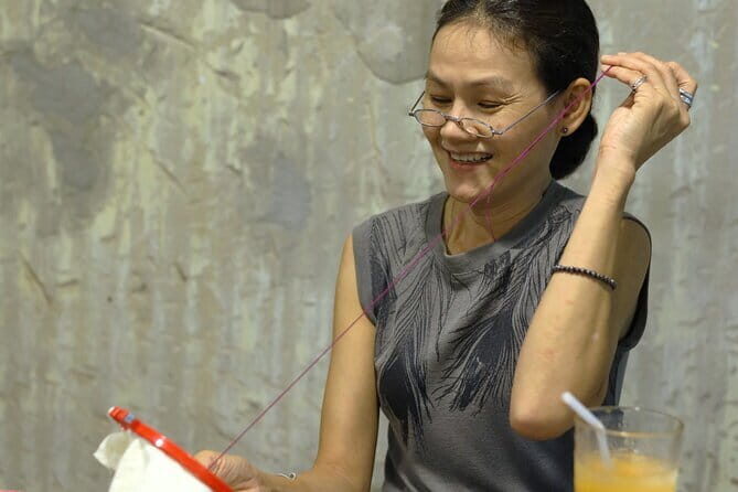 Embroidery Peace workshop at Momentary cafe in Phuket town - The Broader Experience: Connecting with Phuket’s Old Town