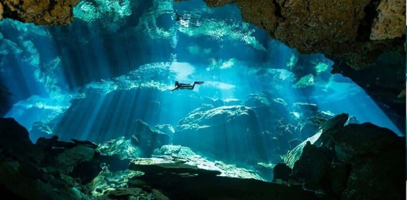 From Cancun: Taj Ma Ha Cenote Diving Experience - The Guided Experience