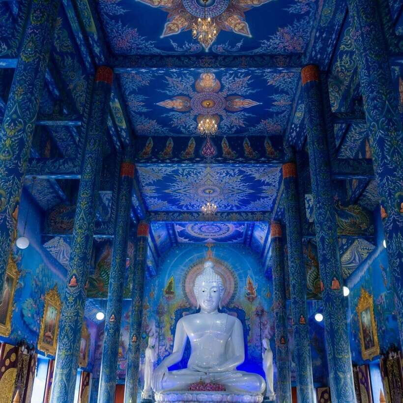 From CM: Chiang Rai White, Blue, Red/Black Temple with Lunch - What to Expect: A Balancing Act of Art, Culture, and Relaxation