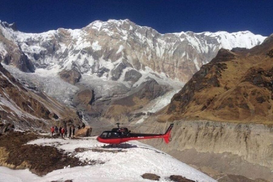 From Pokhara: Scenic Helicopter Tour of Annapurna Base Camp - The Landing at Annapurna Base Camp